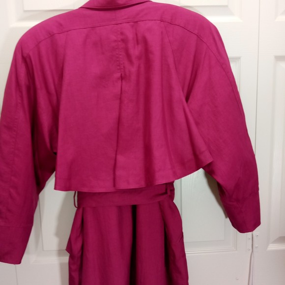 Portrait | Jackets & Coats | Vintage Womens Portrait Belted Raspberry ...